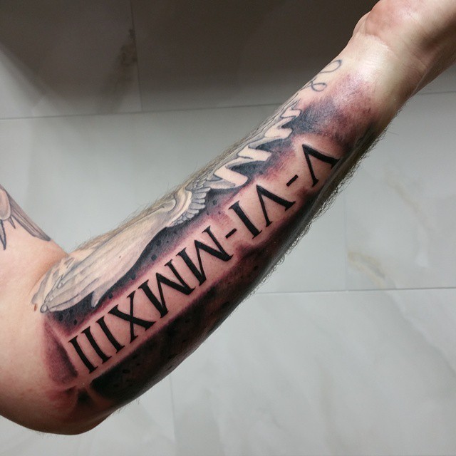 Roman Numeral Forearm Tattoo Designs Ideas And Meaning Tattoos For You