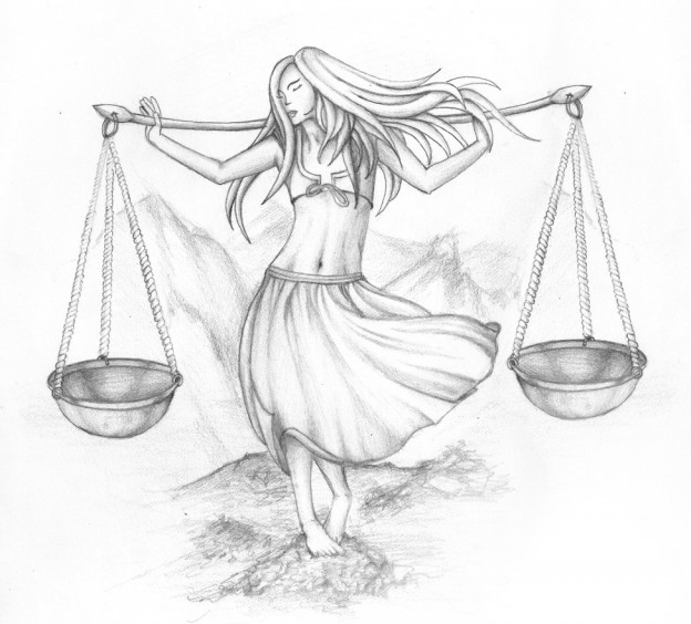 Easy libra drawing - ngojhg