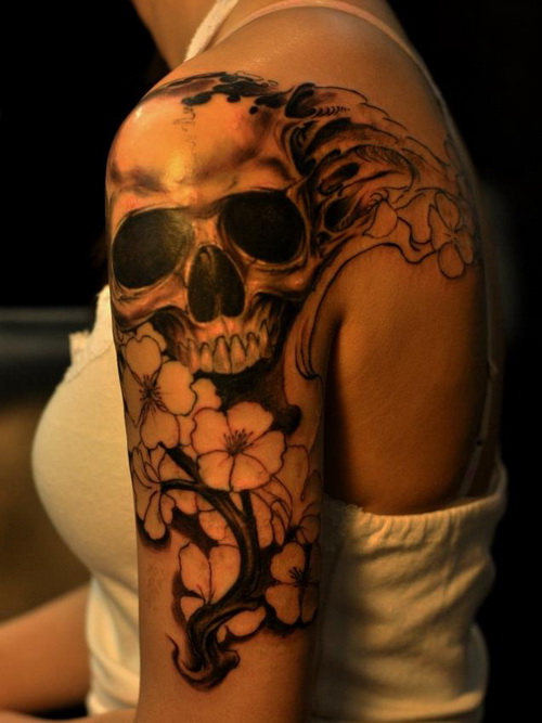 Skull Tattoos For Girls Designs Ideas And Meaning Tattoos For You