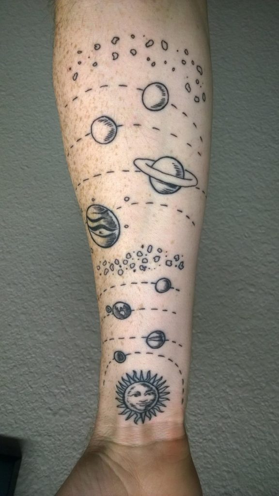 Solar System Tattoo Sleeve Designs, Ideas and Meaning - Tattoos For You