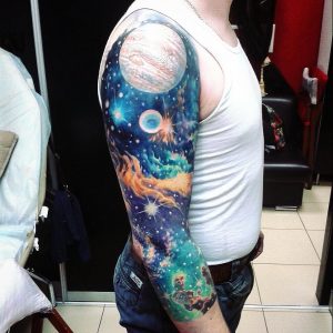 Space Tattoo Sleeve Designs, Ideas and Meaning - Tattoos For You